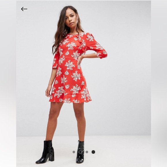 ASOS Petite | Dresses | Asos Floral Print Mini Dress | Poshmark